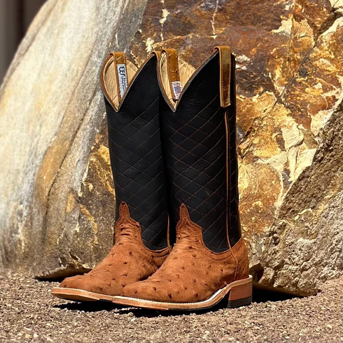 Anderson Bean Suede Ostrich Boot – Martin Boot Company