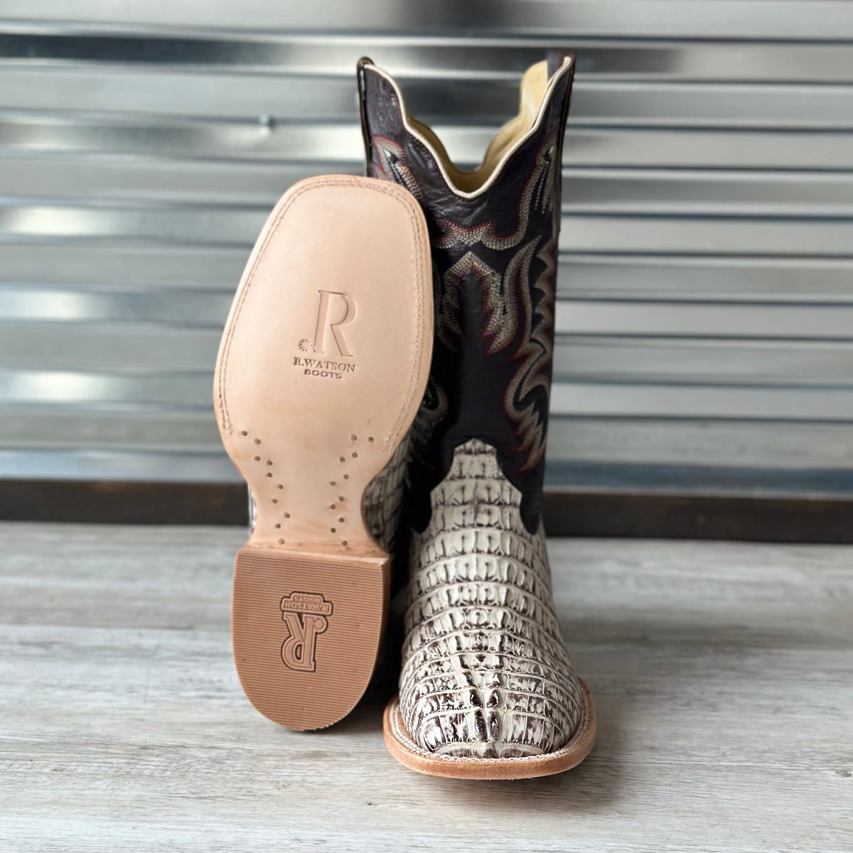 Men's R. Watson Orix Hornback Caiman Tail Boots – Martin Boot Company