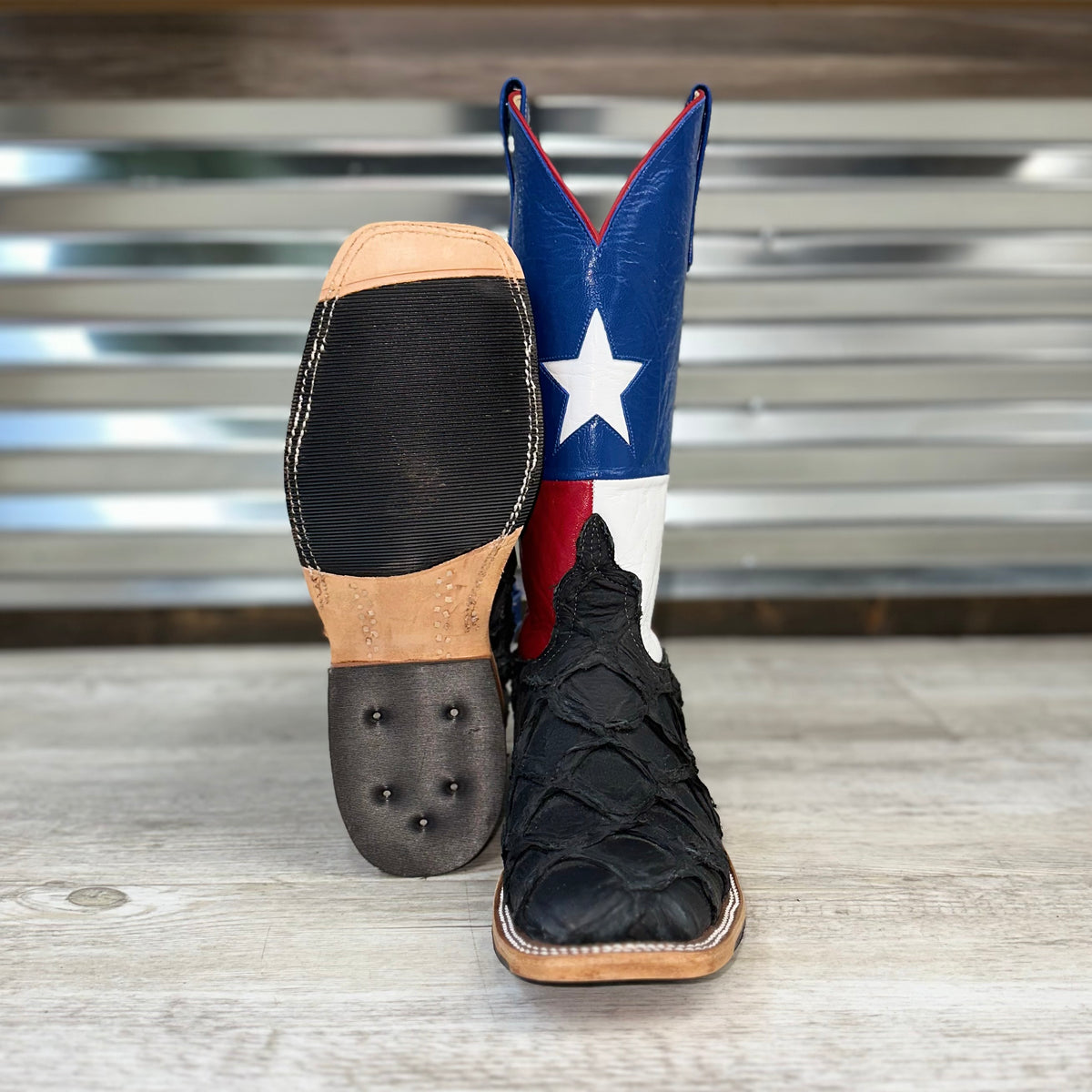 Men's Anderson Bean Texas Flag Big Bass Boots – Martin Boot Company